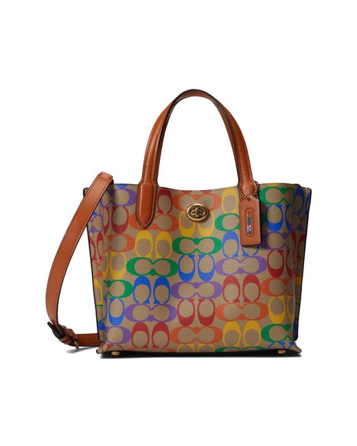 COACH Pride Coated Canvas Signature Willow Tote 24 | Lyst COACH Pride Coated Canvas Signature Willow Tote 24 | Lyst