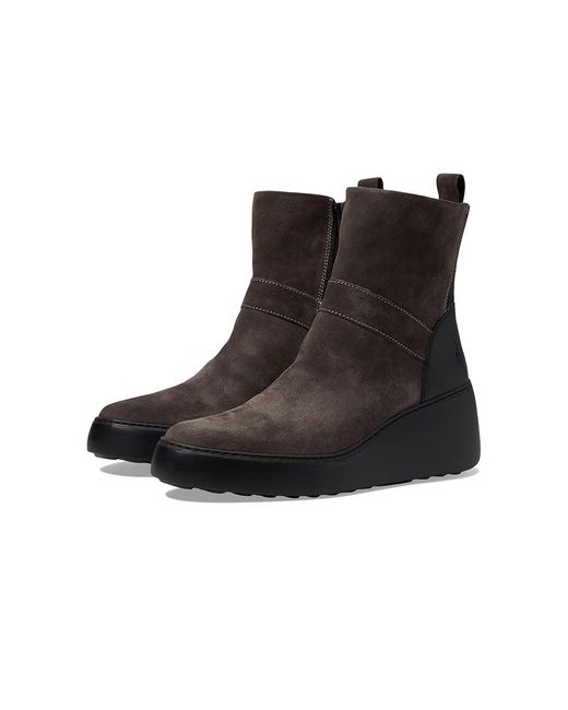 Fly London Doxe604Fly (Anthracite/ Chamois/Dublin) Shoes in Black | Lyst
