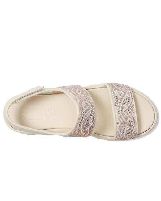 Skechers Foamies Arch Fit Footsteps Double Band With Rhinestones ...