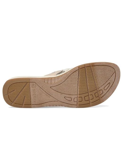 Sperry Top-Sider Parrotfish Braid Sandals 7.5 M (B) Rubber in White | Lyst
