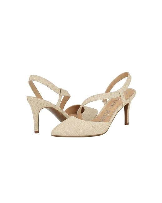 Calvin Klein Greer High Heels, Leather in Black | Lyst