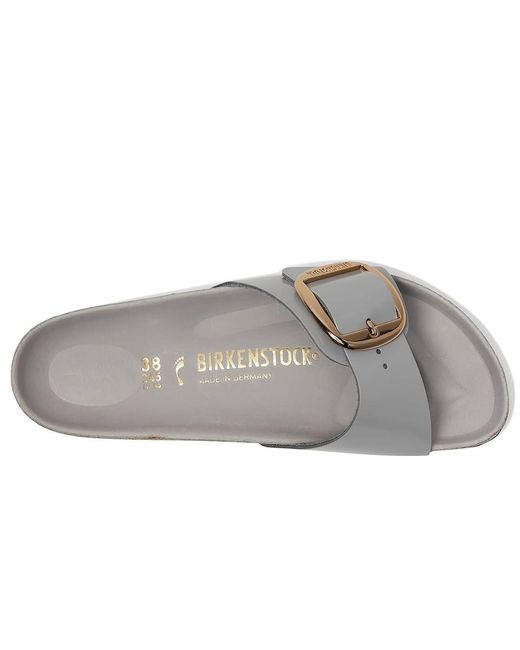 Schãne Birkenstock Madrid Big Buckle Grau Bild