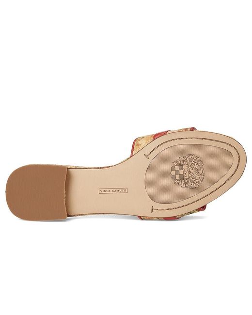 Vince Camuto Maxine Banded Buckle Slide Sandals Sandals Warm Tan/Salsa ...