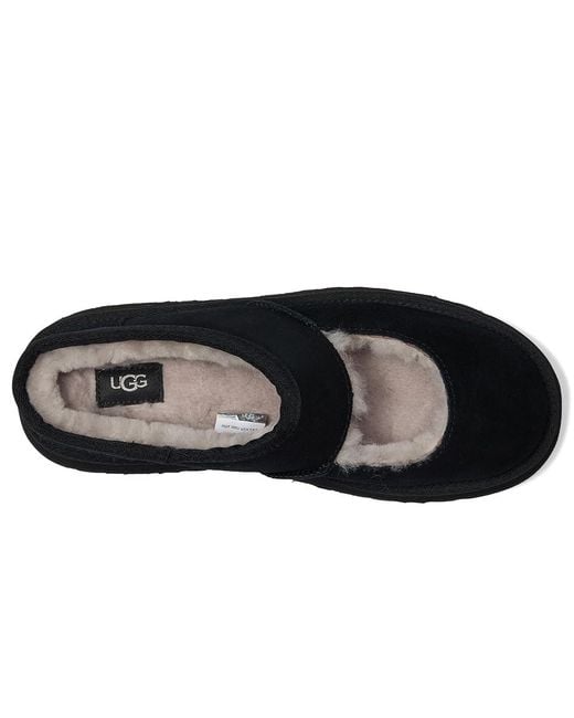 UGG Bea Mary Jane Slippers 8 B in Black | Lyst