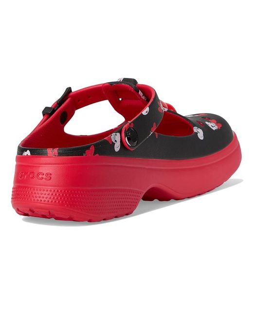 Crocs™ Disney Mickey & Minnie Mouse Clogs in Red | Lyst
