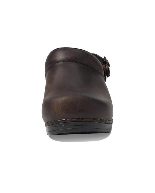Dansko Ingrid Clog Shoes Antique/ Outsole, Leather in Black | Lyst