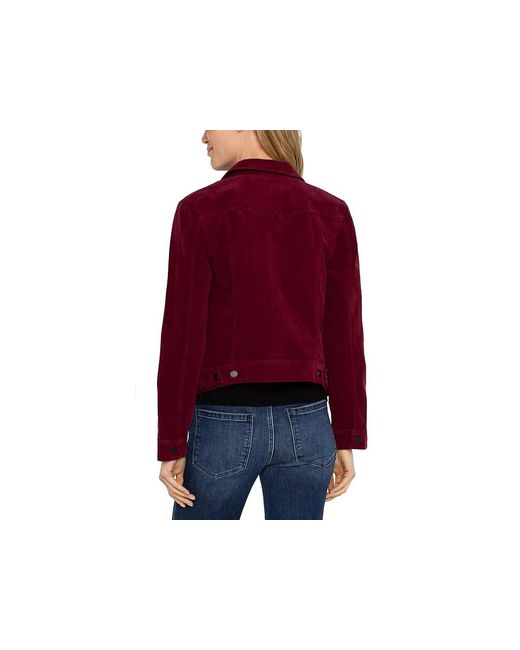 Liverpool Los Angeles Classic Jacket Stretch Corduroy (Ruby) Vest in Red | Lyst