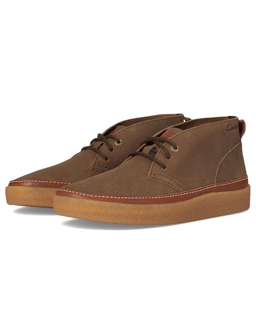 Clarks Oakpark Mid (Dark Leather) Boots in Brown for Men | Lyst