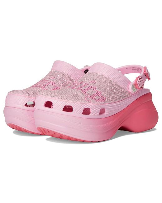 Crocs™ Clog Slippers, Synthetic in Pink | Lyst