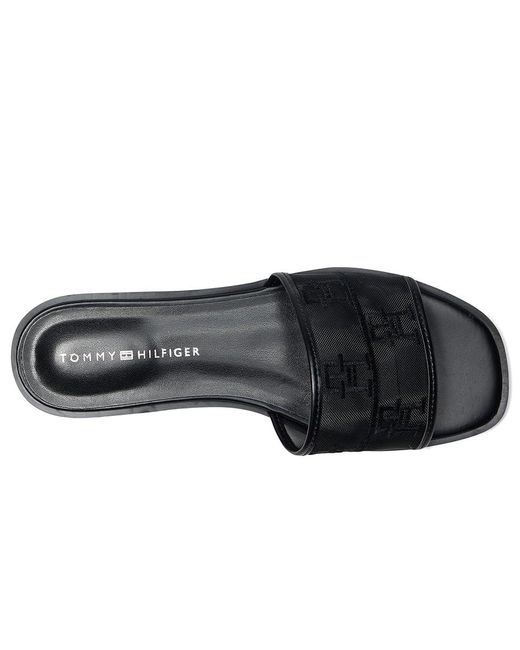 Tommy Hilfiger Tesia Sandals, Synthetic in Black | Lyst