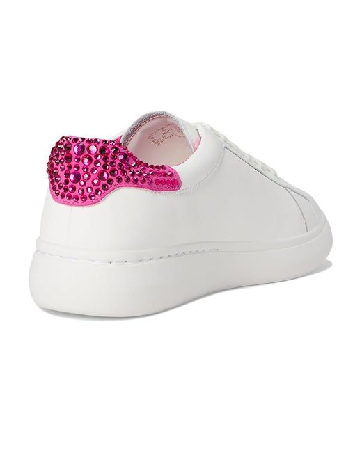 Kate Spade Lift Crystal Shoes Opt Wht/Vivid Snap Drgn, Leather in White ...