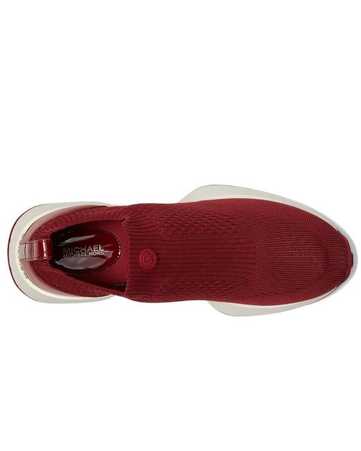 Michael Kors Ari Slip On (Deep) Shoes in Red | Lyst