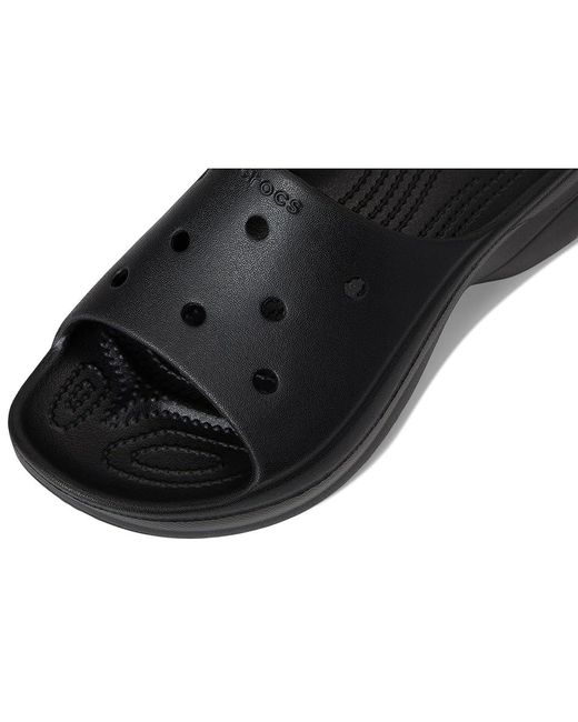 Crocs™ Bae Slide Sandals, Synthetic in Black | Lyst