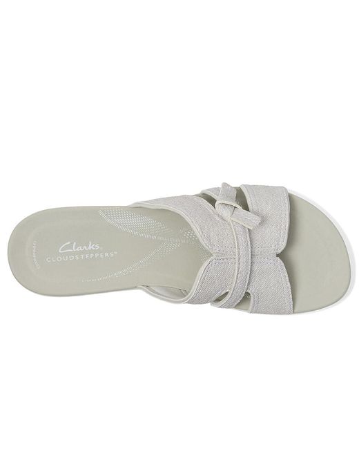 Clarks Breeze Rae Mia Sandals Interest Synthetic 8 B in Gray | Lyst