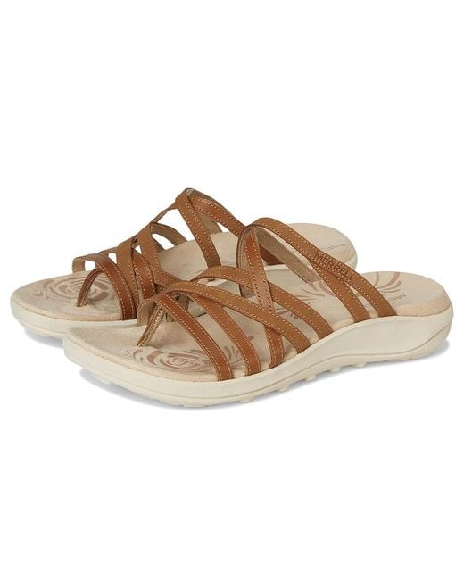 Merrell Harbor Post Sandals, Leather | Lyst