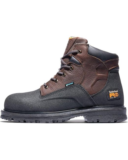 Timberland Power Welt 6 Waterproof Steel Toe Work Lace-Up Boots 1 9 E ...