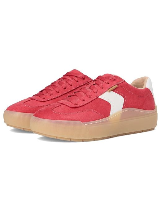 Dr. Scholls Time Win Lace-Up Shoes, Canvas/Rubber in Red | Lyst