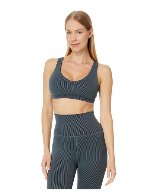 Beyond Yoga Dimensions Bra in Blue | Lyst