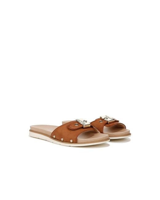 Dr. Scholls Nice Iconic Flat Sandal (Honey) Sandals in Brown | Lyst