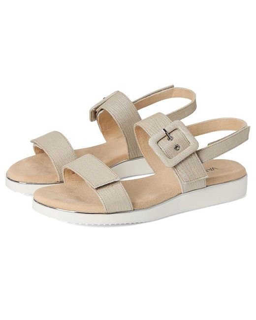 Vaneli Elysha Sandals 11 M (B) Leather in Metallic | Lyst