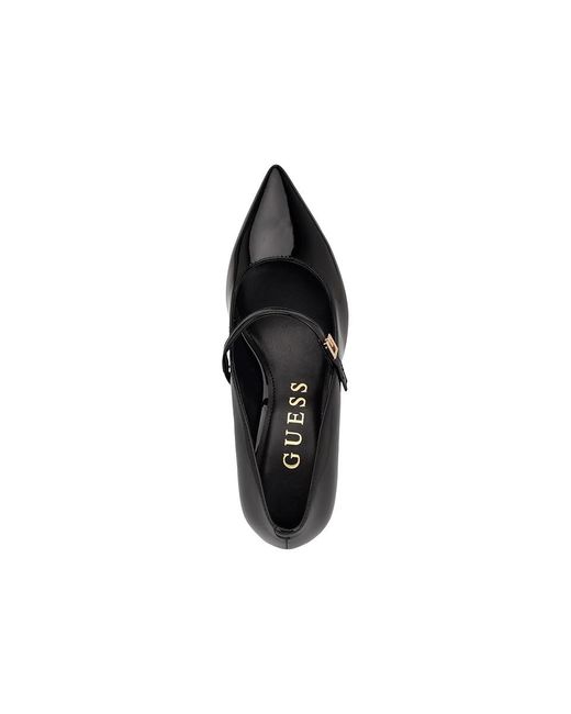 Guess Maryjane Patent Leather Block Heels in Black | Lyst