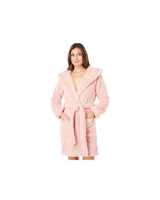 UGG Recycled Polyester Belted Robe in Pink | Lyst