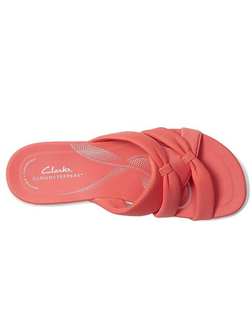 Clarks Breeze Rae Cam Sandals 7 B in Red | Lyst