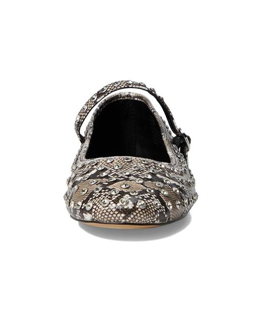 Steve Madden Vinetta (Natural Snake) Flat Shoes in Black | Lyst