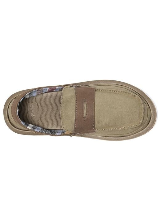 Sanuk Donny Loafer Slip On Shoes 7 D for Men | Lyst