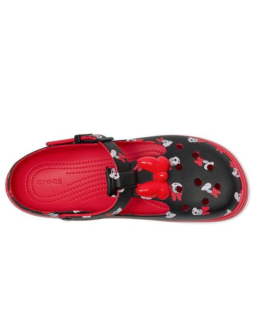 Crocs™ Disney Mickey & Minnie Mouse Clogs in Red | Lyst