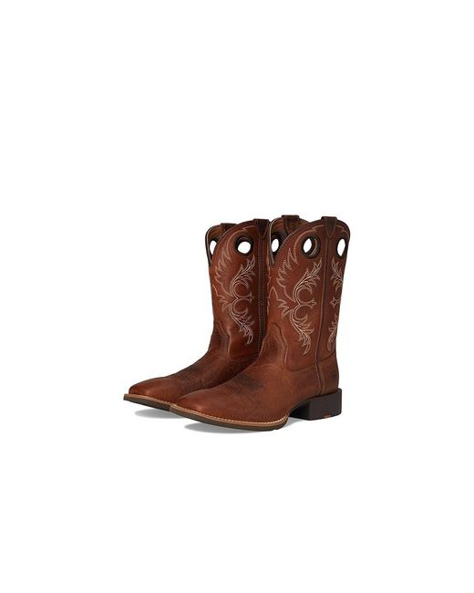 Ariat Sport Rodeo Cowboy Boots, Leather in Brown for Men | Lyst