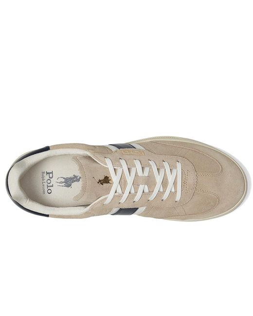 Polo Ralph Lauren Heritage Aera Suede Sneakers (Milkshake//) Shoes in ...