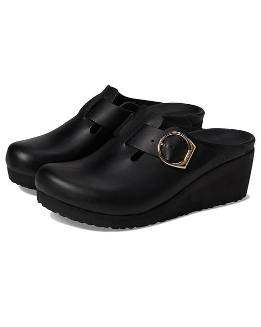 Birkenstock Papillio By Fanny Wedge Clog in Black | Lyst