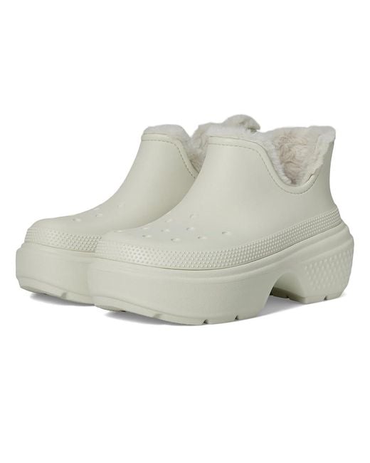 Crocs™ Stomp Lined Shorty Boots (Linen/Linen) Boots in Metallic | Lyst