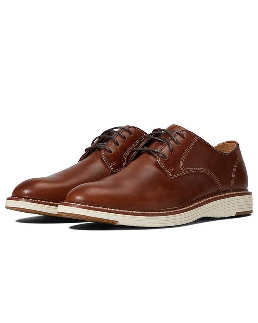 Johnston & Murphy Upton Plain Toe Shoes 8 M (D) Leather/Suede in Brown ...