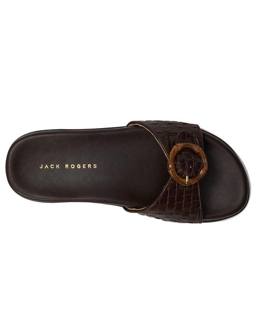 Jack Rogers Essex Slide in Brown | Lyst
