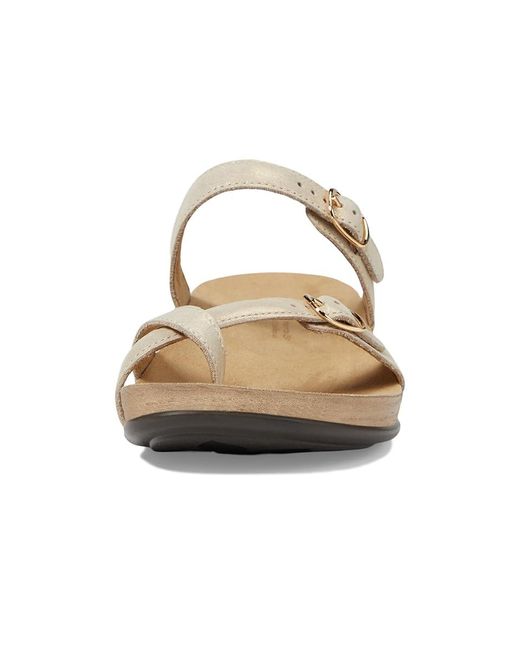 SAS Shelly Adjustable Toe Loop Slide Sandal Shoes 7.5 W in Black | Lyst