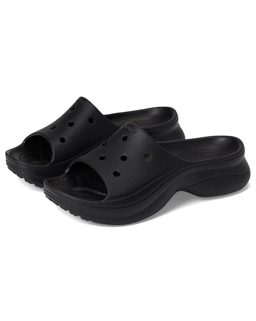Crocs™ Bae Slide Sandals, Synthetic in Black | Lyst