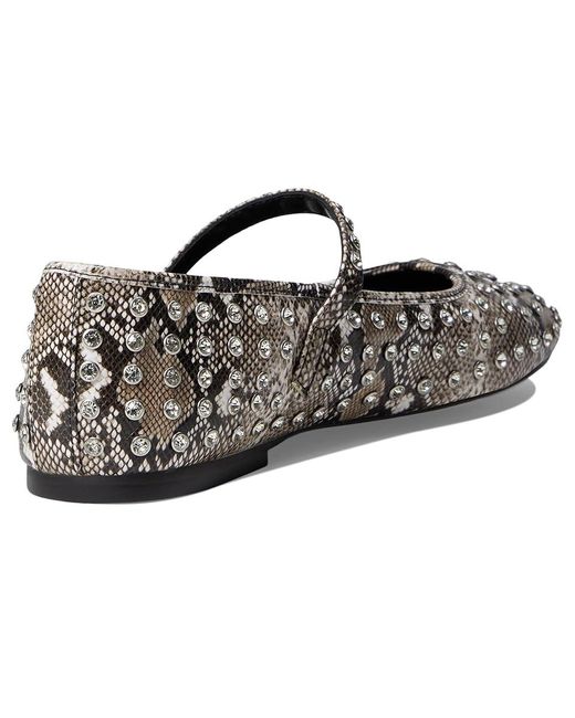 Steve Madden Vinetta (Natural Snake) Flat Shoes in Black | Lyst