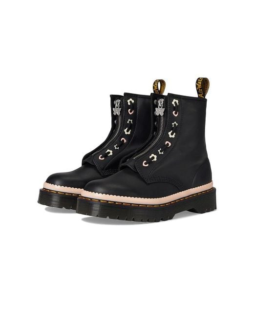 Dr. Martens 1460 Pascal Bex Front Zip Motocross Boots, Leather in Black | Lyst