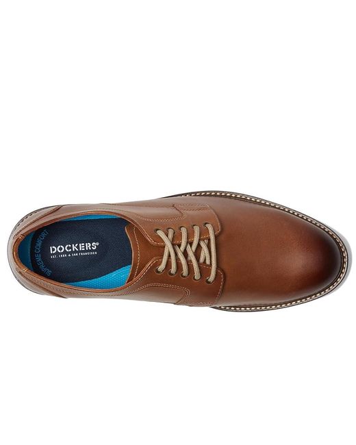Dockers Ludgate (Cognac) Lace Up Wing Tip Shoes in Brown for Men | Lyst