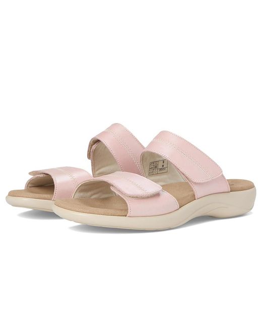 SAS Nudu Adjustable Slide Slide Shoes, Leather in Black | Lyst