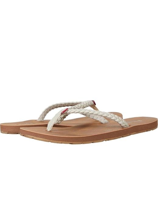 Flojos Harper Sandals Ivory/ 7 B in Brown | Lyst