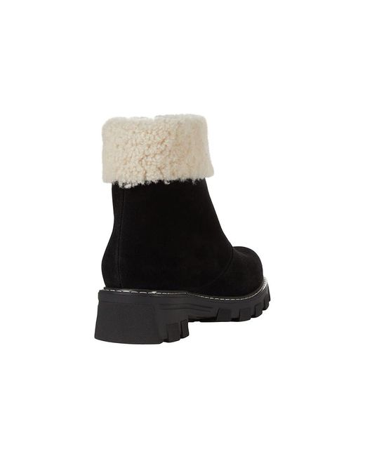 La Canadienne Abba Shoes Suede/Shearling 5 M (B) in Black | Lyst