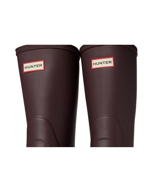 HUNTER Micah Rain Boots, Rubber in Brown | Lyst