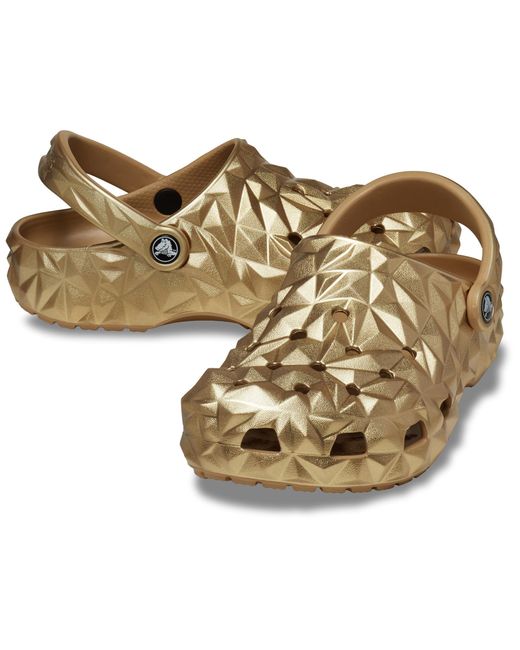 Crocs™ Classic Geometric Clog In Metallic Lyst