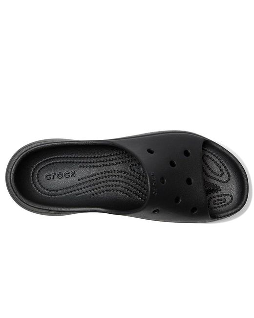 Crocs™ Bae Slide, Platform Sandals For Sandals, Synthetic in Black | Lyst