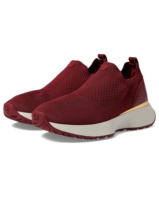 MICHAEL Michael Kors Ari Slip On Deep Shoes in Red Lyst