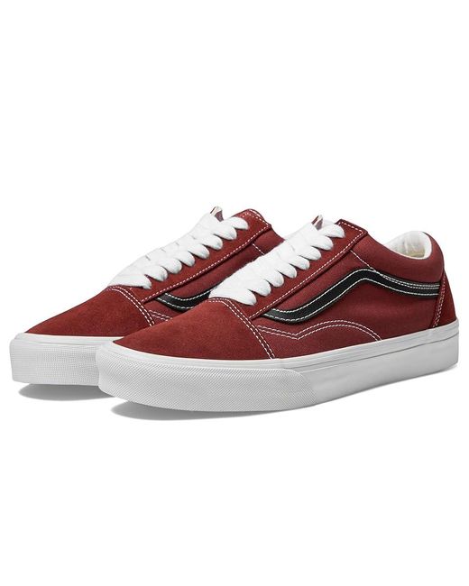 Vans Classic Canvas Skate Sneakers in Red | Lyst