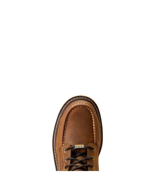 Ariat Rebar Lift 8 Waterproof Composite Toe Work Boots in Brown for Men ...